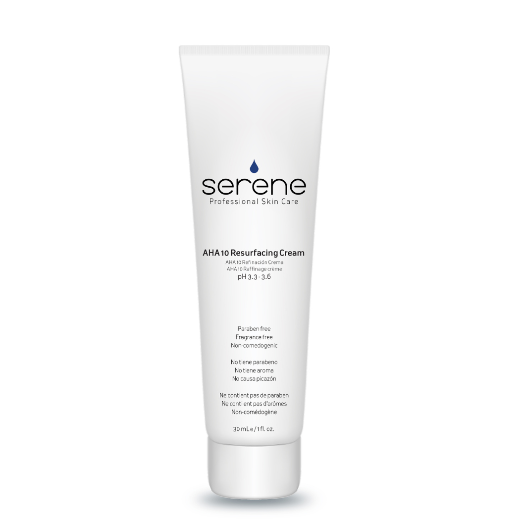 AHA 10 RESURFACING CREAM 1 OZ – Serene Pro Skincare